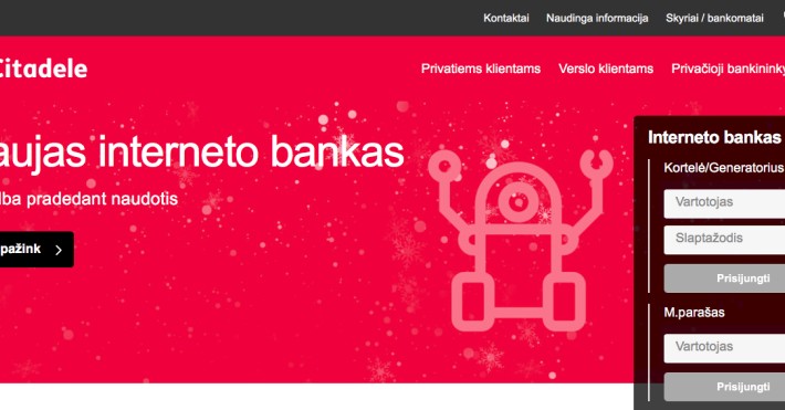 Po „Citadele” bankinės sistemos atnaujinimo,